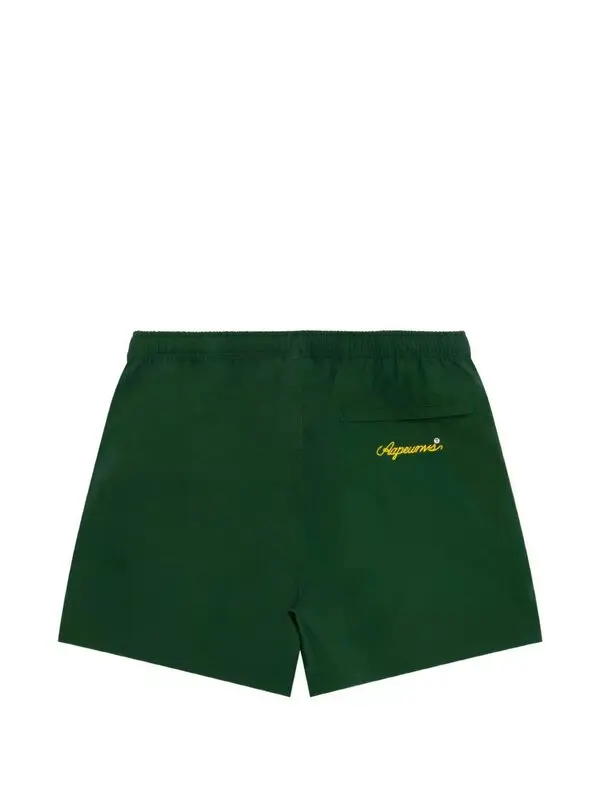 AAPE BY *A BATHING APE Moonface Track Shorts - Green