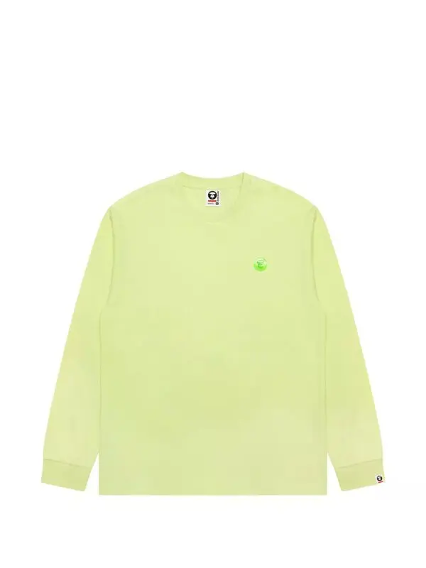 AAPE BY *A BATHING APE Logo-detail Long-sleeved T-shirt - Green