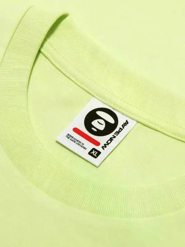 AAPE BY *A BATHING APE Logo-detail Long-sleeved T-shirt - Green