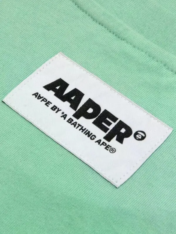 AAPE BY *A BATHING APE Cartoon Graphic T-shirt - Green