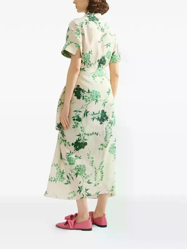 Erdem Knot-detail Midi Skirt