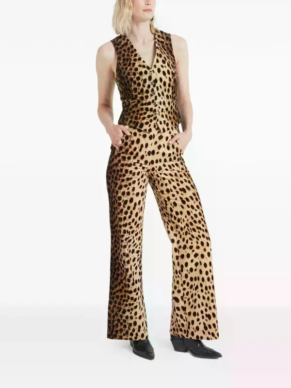 TEMPERLEY LONDON Nemera Animal-print Trousers - Neutrals