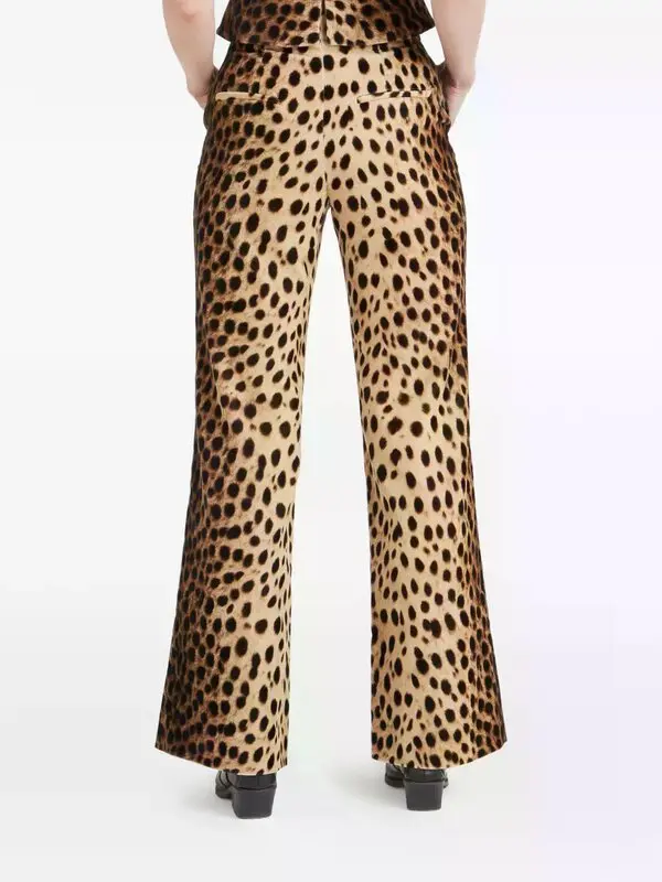 TEMPERLEY LONDON Nemera Animal-print Trousers - Neutrals