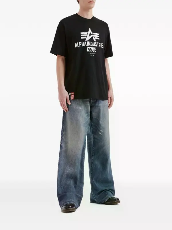 Izzue Distressed Wide-leg Jeans
