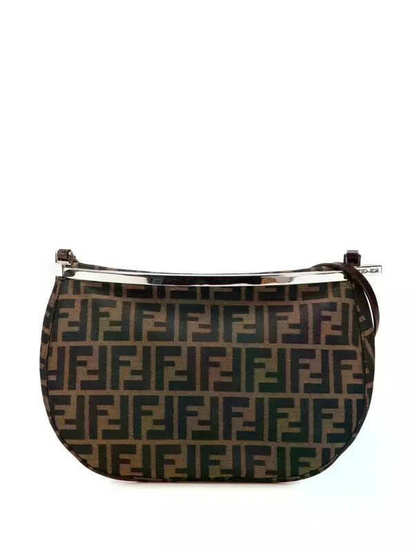 Fendi 2000-2010 Zucca Canvas Shoulder Bag