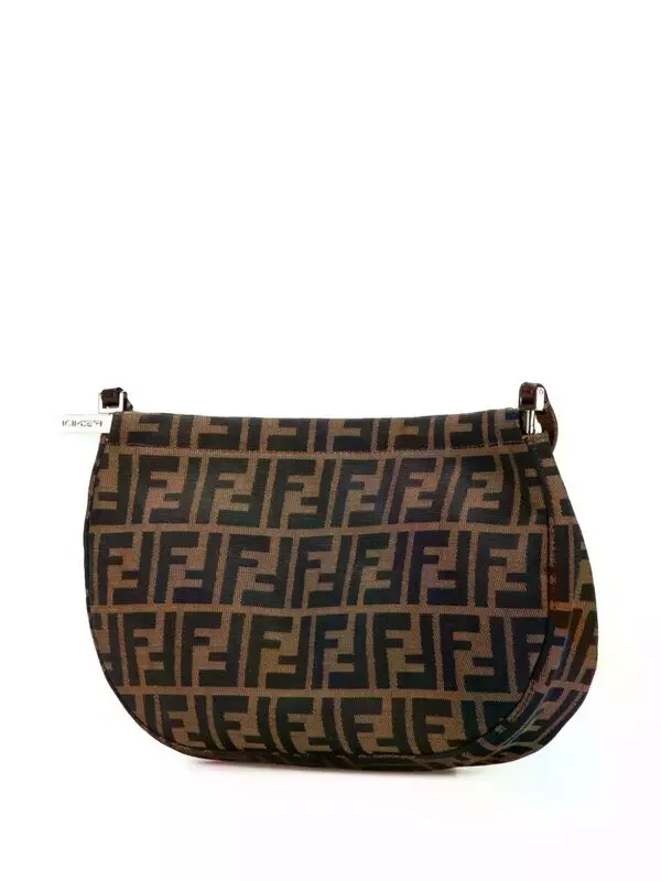 Fendi 2000-2010 Zucca Canvas Shoulder Bag