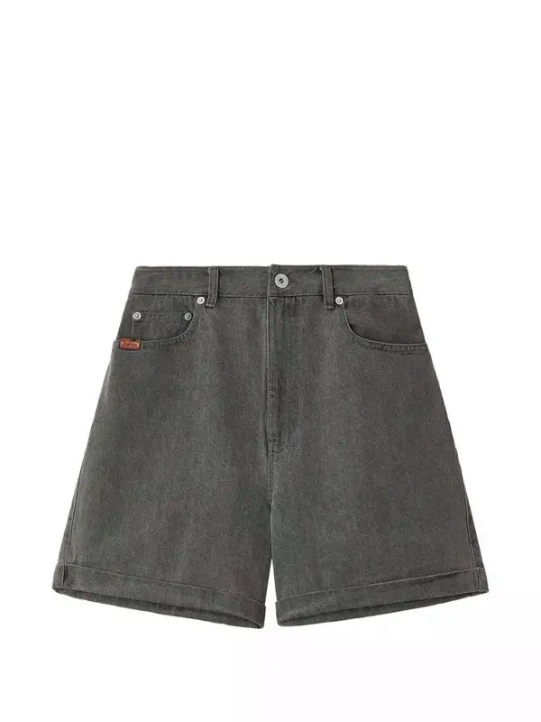 CHOCOOLATE Heart Embroidered Shorts - Grey