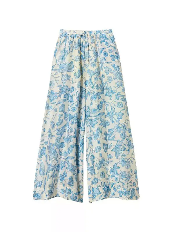 TWINSET Floral-print Palazzo Trousers