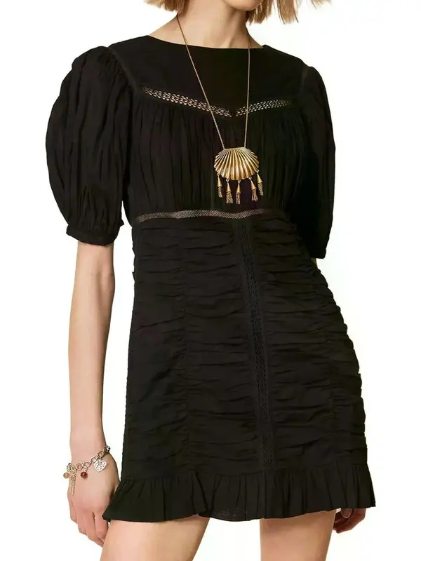 TWINSET Gathered Mini Dress