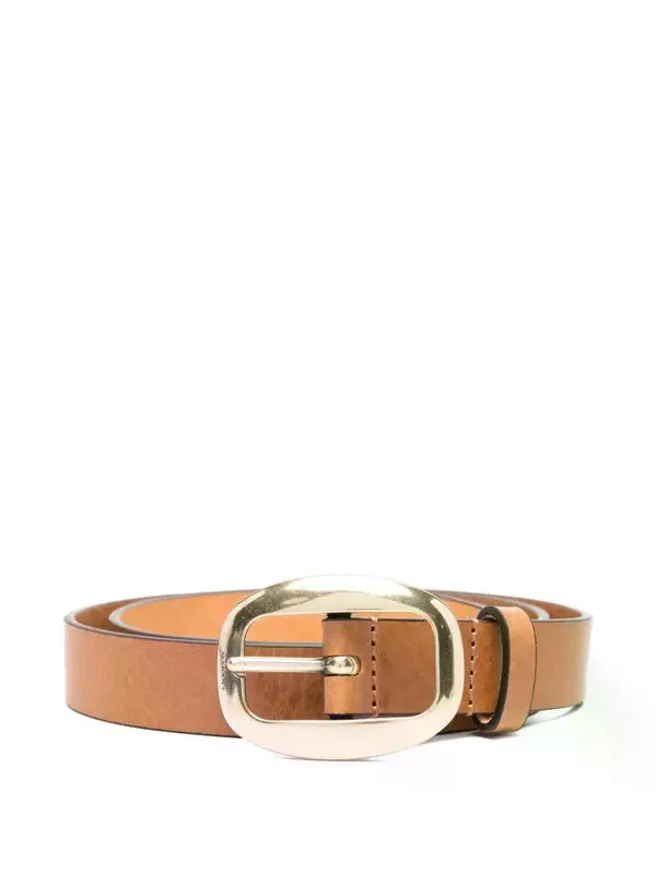 Isabel Marant Oval Buckle Belt - Neutrals