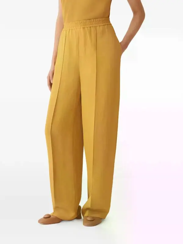 Fabiana Filippi Elasticated-waistband Pocket Trousers - Yellow