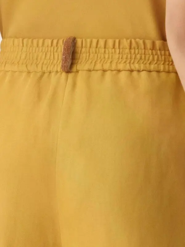 Fabiana Filippi Elasticated-waistband Pocket Trousers - Yellow