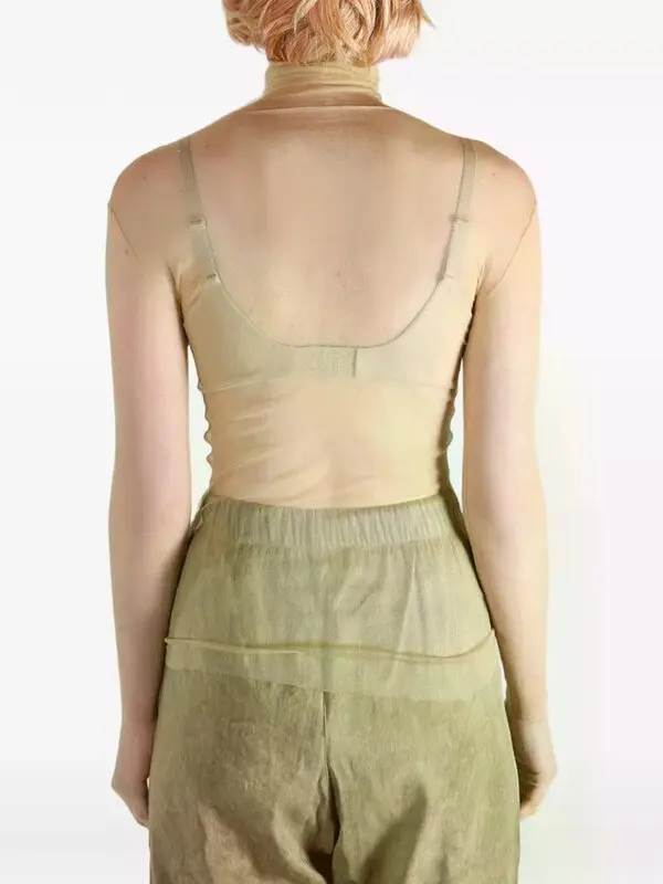 CORTANA Pleated Long-sleeve Top - Neutrals