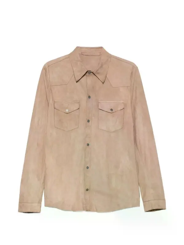 SALVATORE SANTORO Flap-pocket Shirt - Neutrals