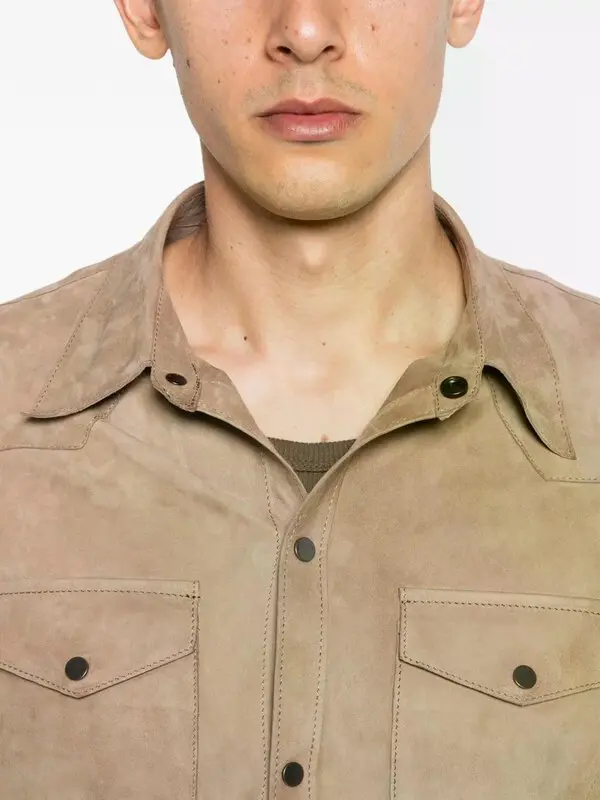 SALVATORE SANTORO Flap-pocket Shirt - Neutrals