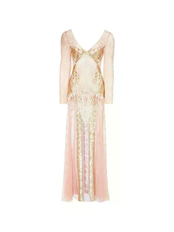 TEMPERLEY LONDON Gigi Embroidered Maxi Dress