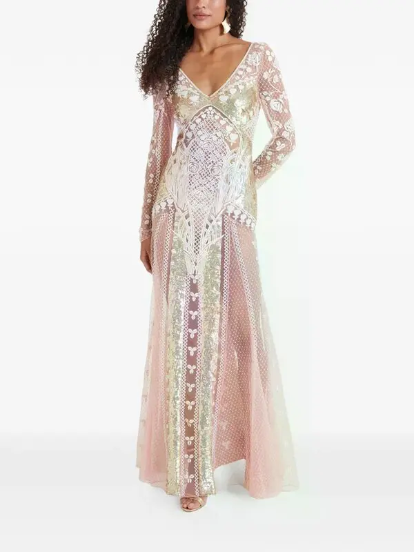 TEMPERLEY LONDON Gigi Embroidered Maxi Dress