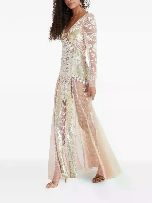 TEMPERLEY LONDON Gigi Embroidered Maxi Dress