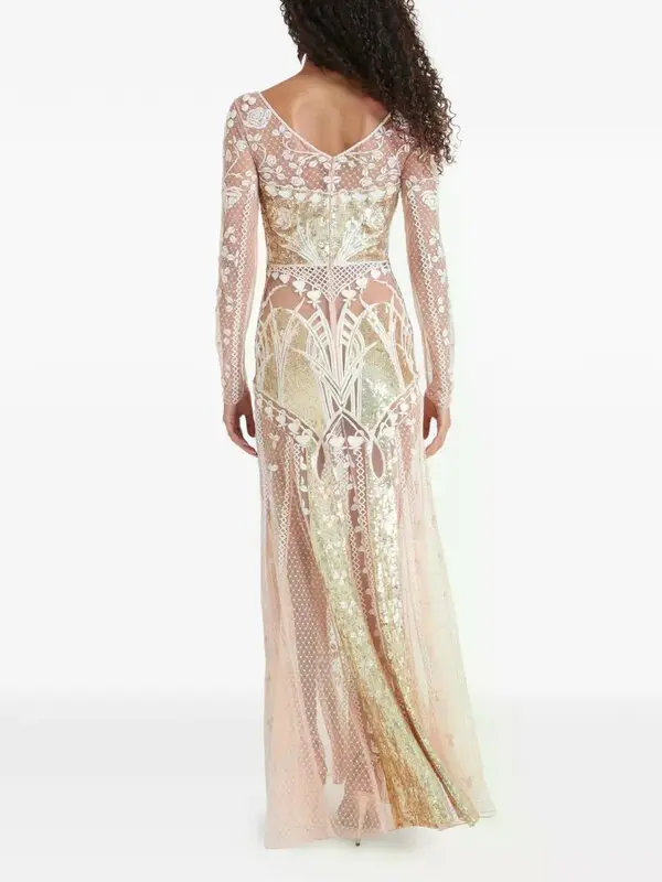 TEMPERLEY LONDON Gigi Embroidered Maxi Dress
