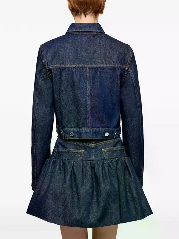 GANNI Flap-pocket Denim Jacket - Blue