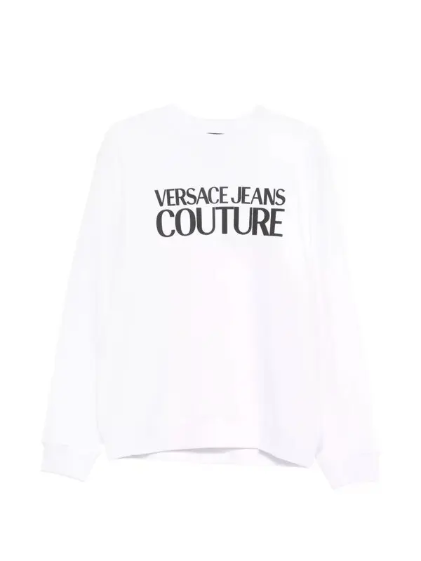 Versace Logo Sweatshirt - White