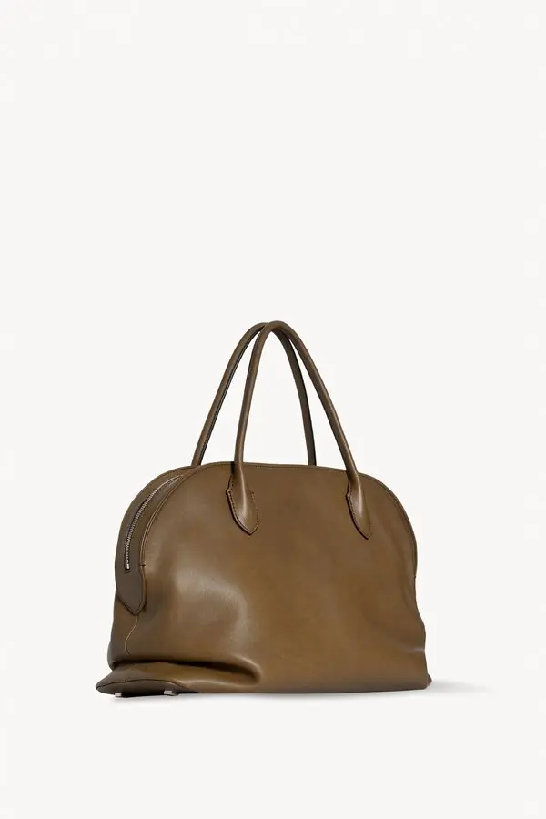 THE ROW Agnes 15 Top-handle Bag - Dark Muschio