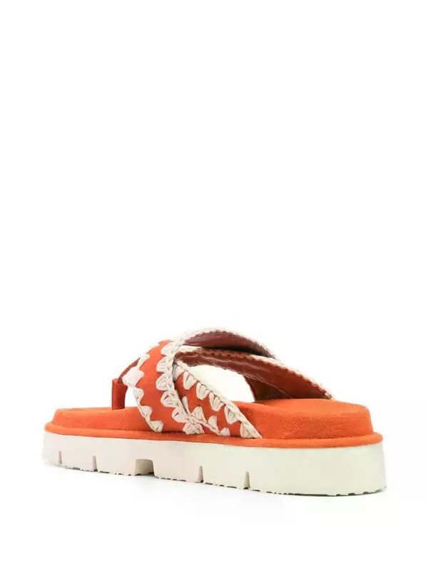 Mou Crochet-detail Sandals