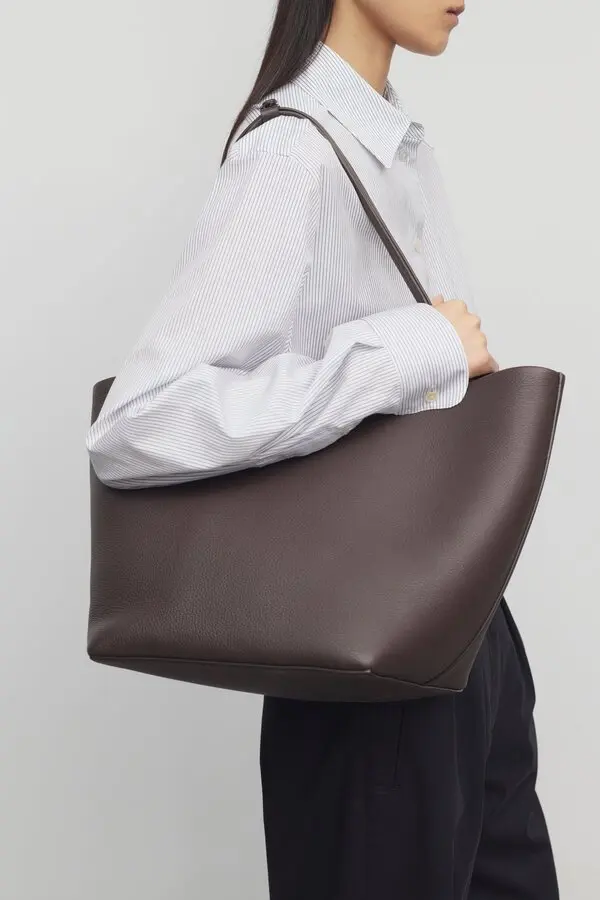 THE ROW Park Tote Three Bag - Deep Brown