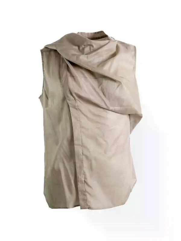 Rick Owens Draped Sleeveless Shirt
