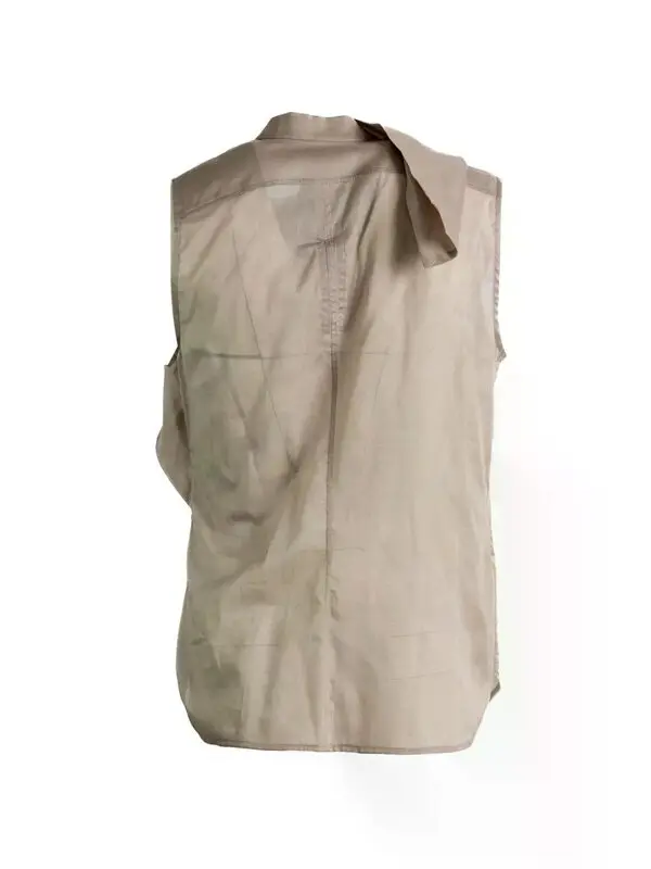 Rick Owens Draped Sleeveless Shirt