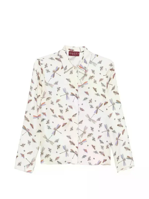 Gucci Dragonfly Print Shirt