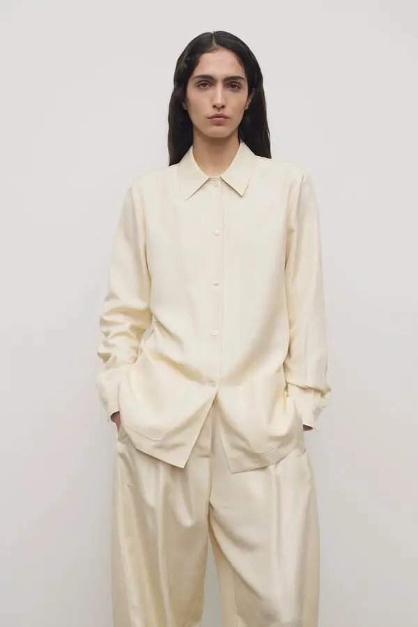 THE ROW Lucetta Shirt - Vanilla
