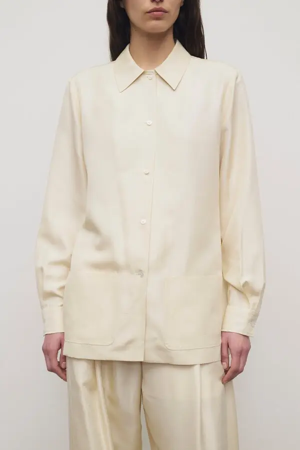 THE ROW Lucetta Shirt - Vanilla