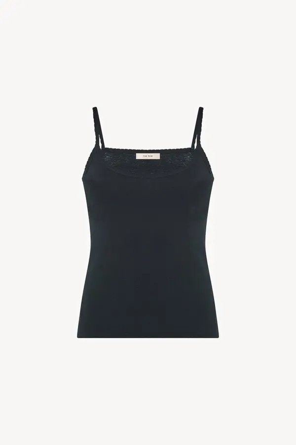 THE ROW Denzel Tank Top - Black