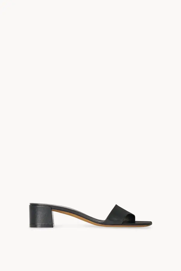 THE ROW Slides - Black