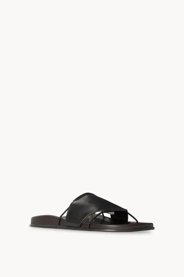 THE ROW Vivienne Slide - Black
