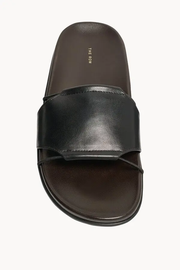 THE ROW Vivienne Slide - Black