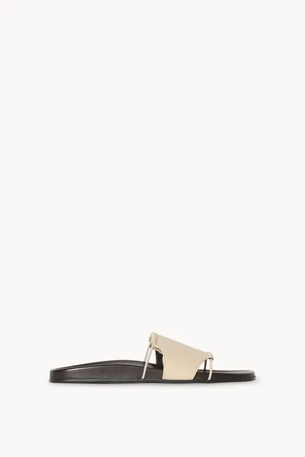 THE ROW Vivienne Slide - Cold Ivory