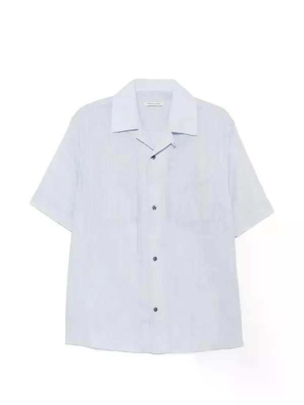 CARTER YOUNG Pocket Seersucker Shirt