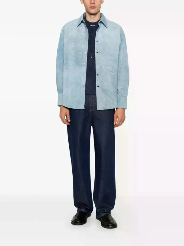 CARTER YOUNG Suede Western Shirt