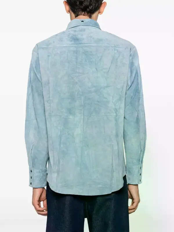 CARTER YOUNG Suede Western Shirt
