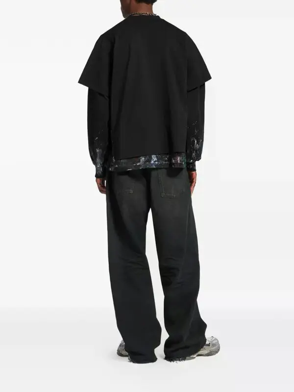Balenciaga Wide-leg Jeans - Black