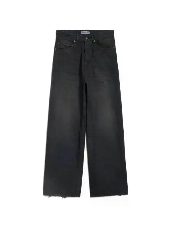 Balenciaga Wide-leg Jeans - Black