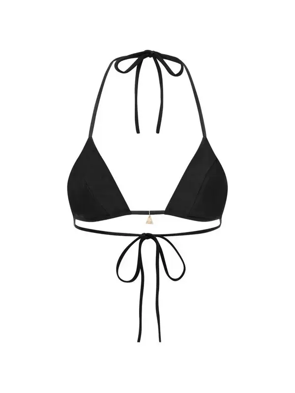 FAE SWIM Tie-detail Bikini Top - Black