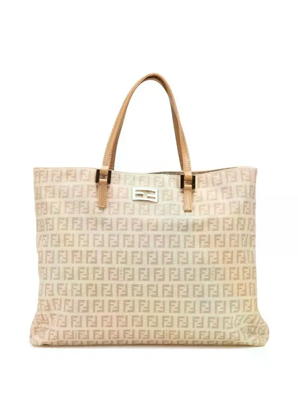 Fendi Zucchino Canvas Tote Bag