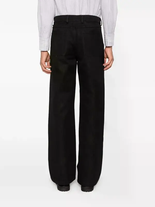 RIER Straight-leg Trousers - Black