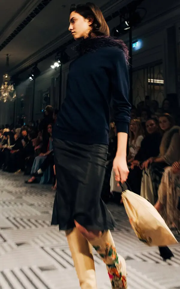 CONNER IVES Embroidered Silk Cord Bag