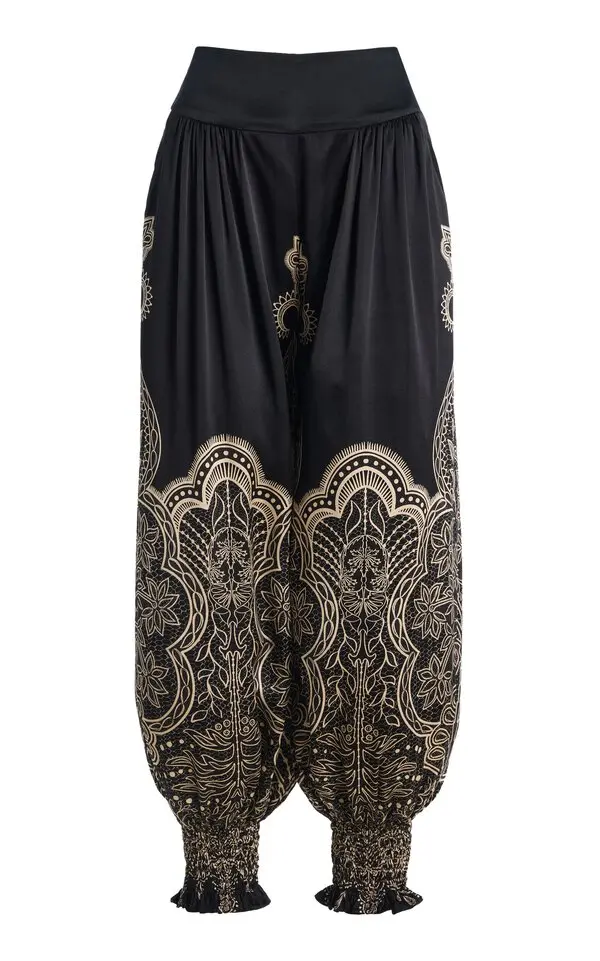 Johanna Ortiz Joy Fusion Wide-leg Pants - Black