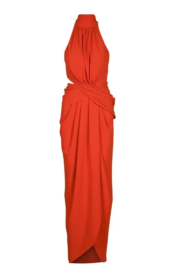 Johanna Ortiz Draped Maxi Dress