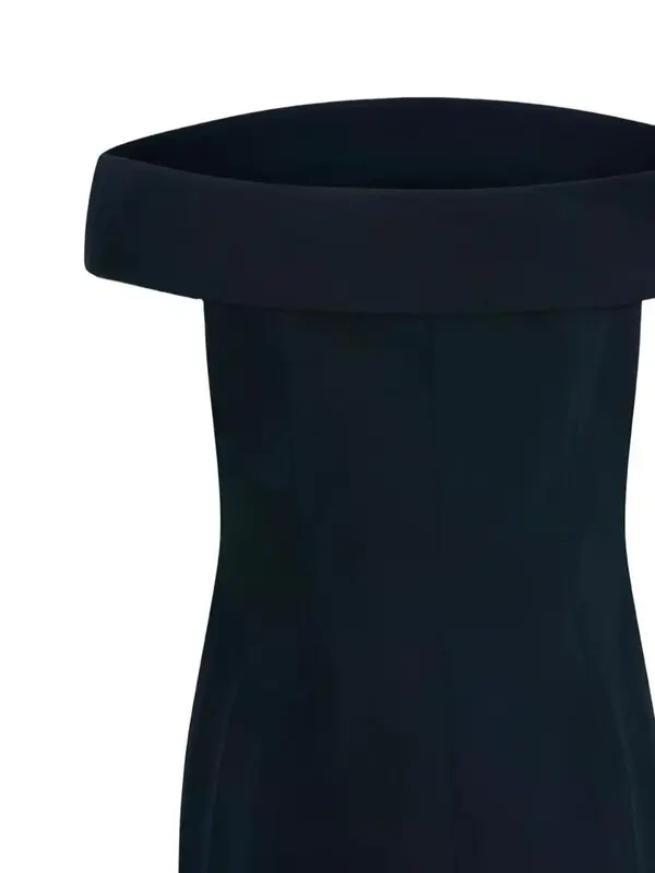 Ralph Lauren Off-shoulder Midi Dress - Blue